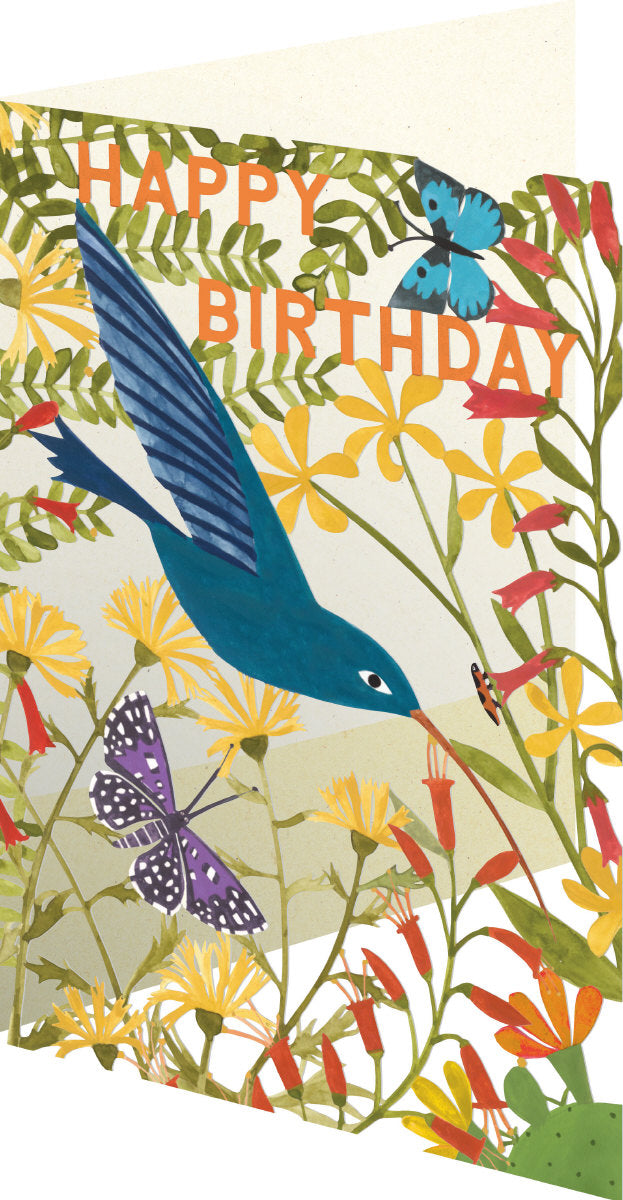 Roger la Borde Hummingbird Lasercut card – Roger la Borde USA