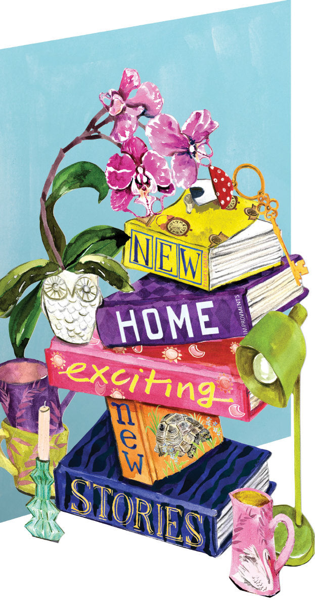 Roger la Borde Bookstack Lasercut card – Roger la Borde USA