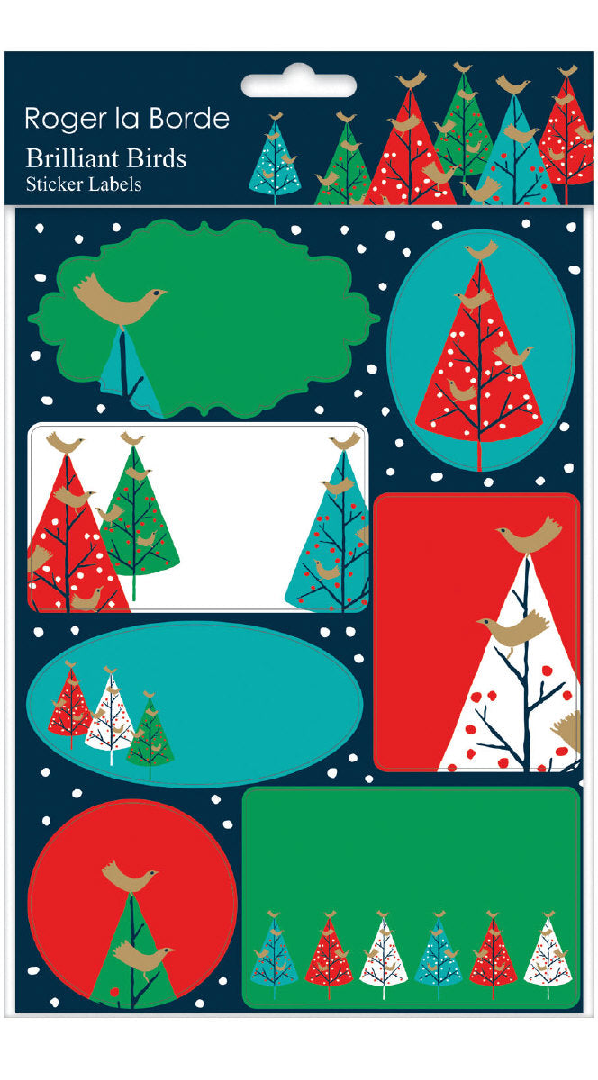 Roger la Borde Brilliant Birds Sticker Labels Sheet – Roger la Borde USA