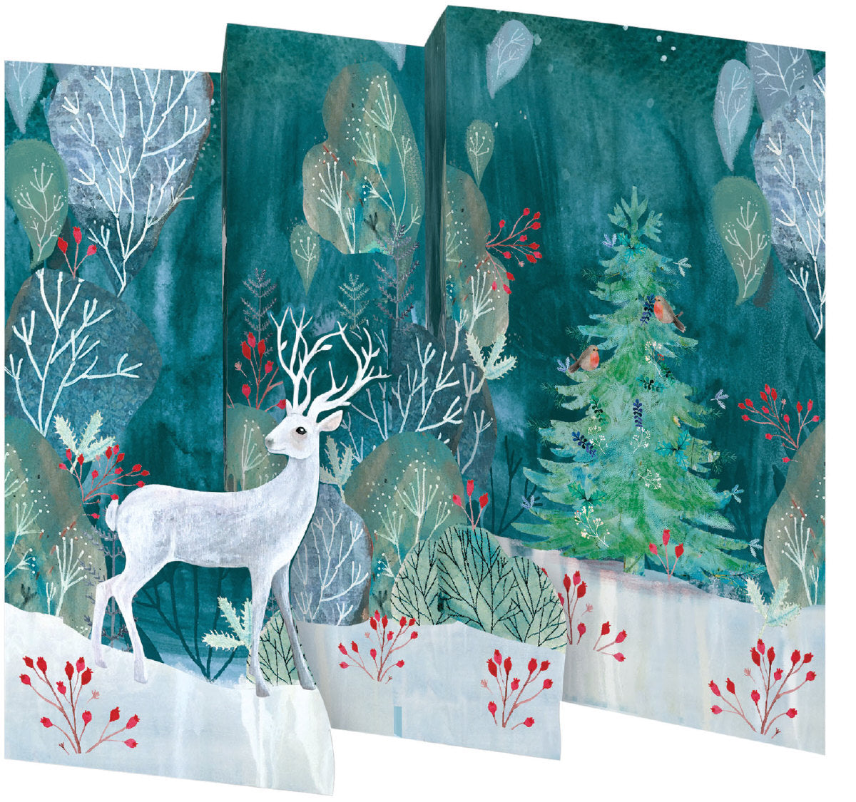 Roger la Borde Silver Stag Tri-fold Notecard Pack – Roger la Borde USA